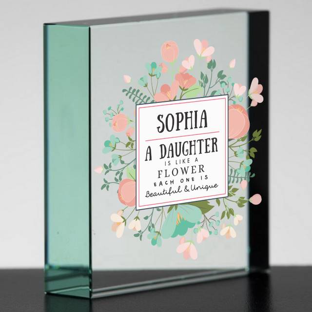 Beautiful & Unique Jade Glass Block - Personalised Gifts For Every ...
