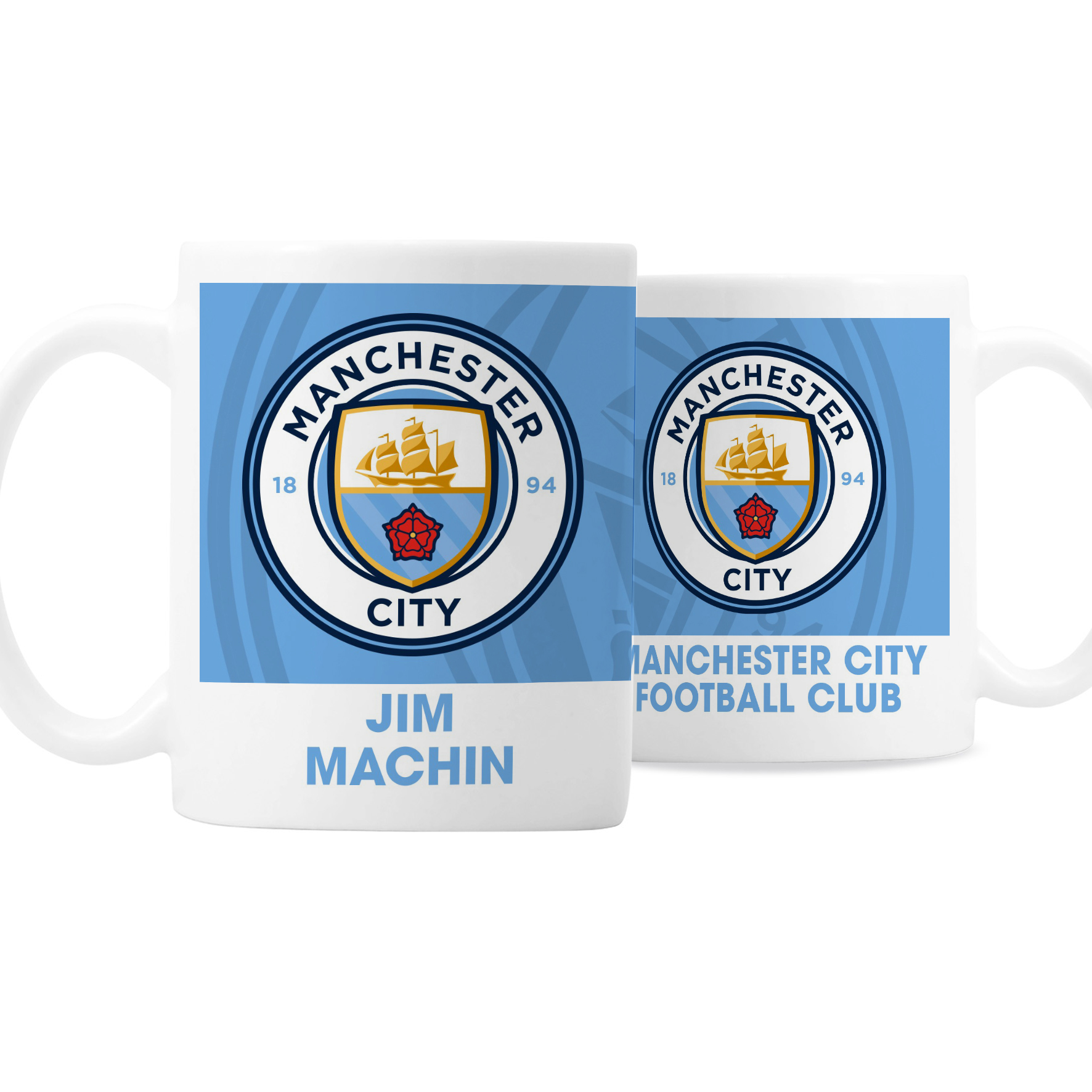 Manchester City FC Bold Crest Mug - Personalised Gifts For Every ...