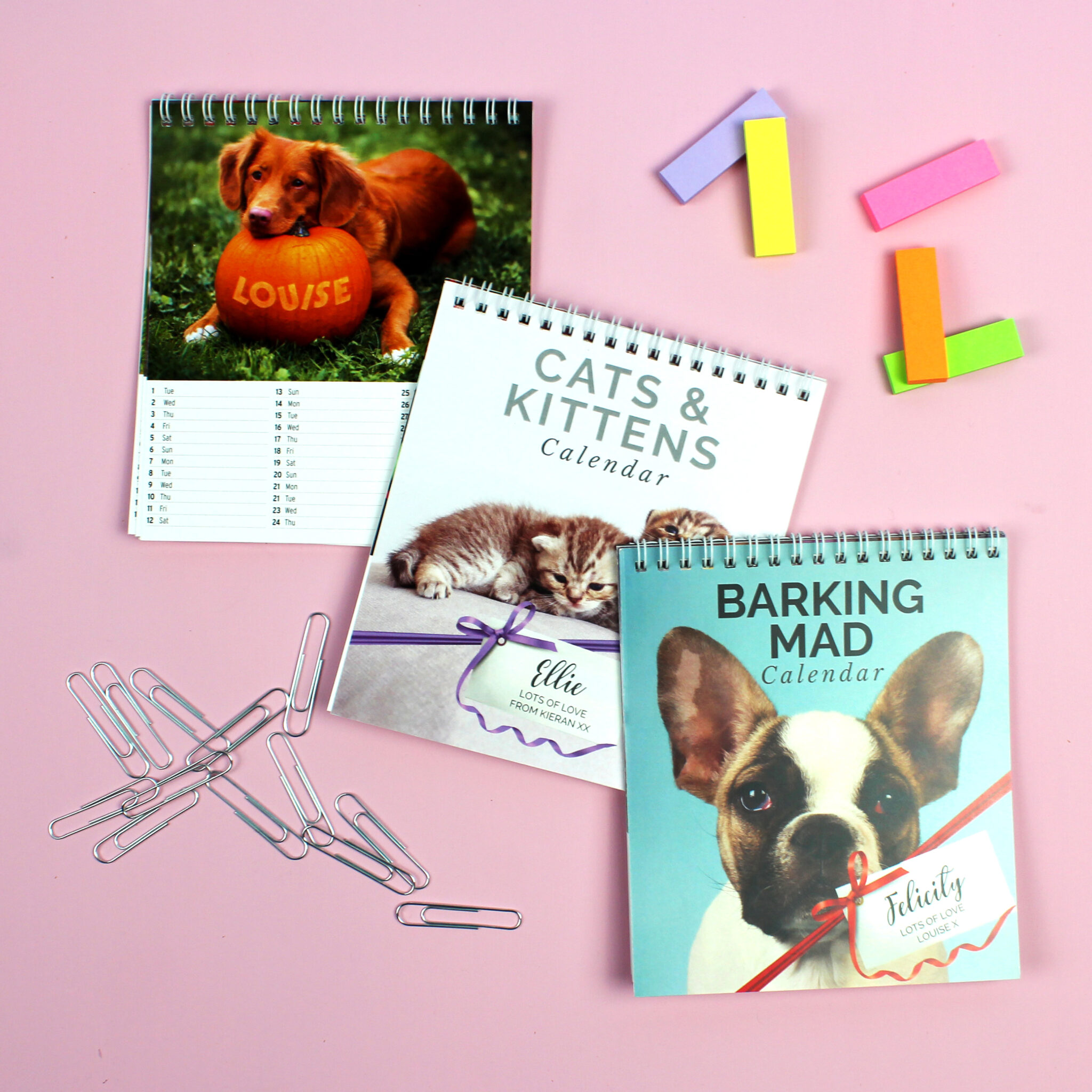 Personalised Barking Mad Dog Desk Calendar - Personalised Gifts For ...