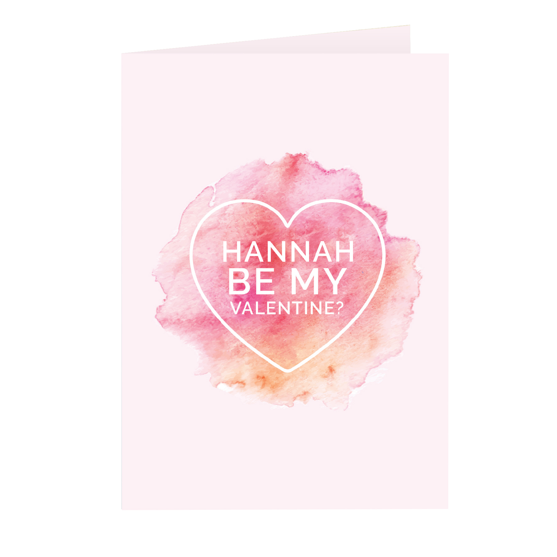 Personalised Be My Valentine Heart Card - Personalised Gifts For Every ...