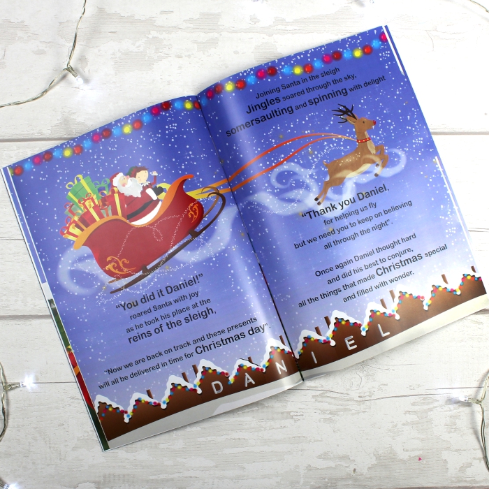 Personalised Boys Its Christmas Story Book, Featuring Santa and his Elf ...