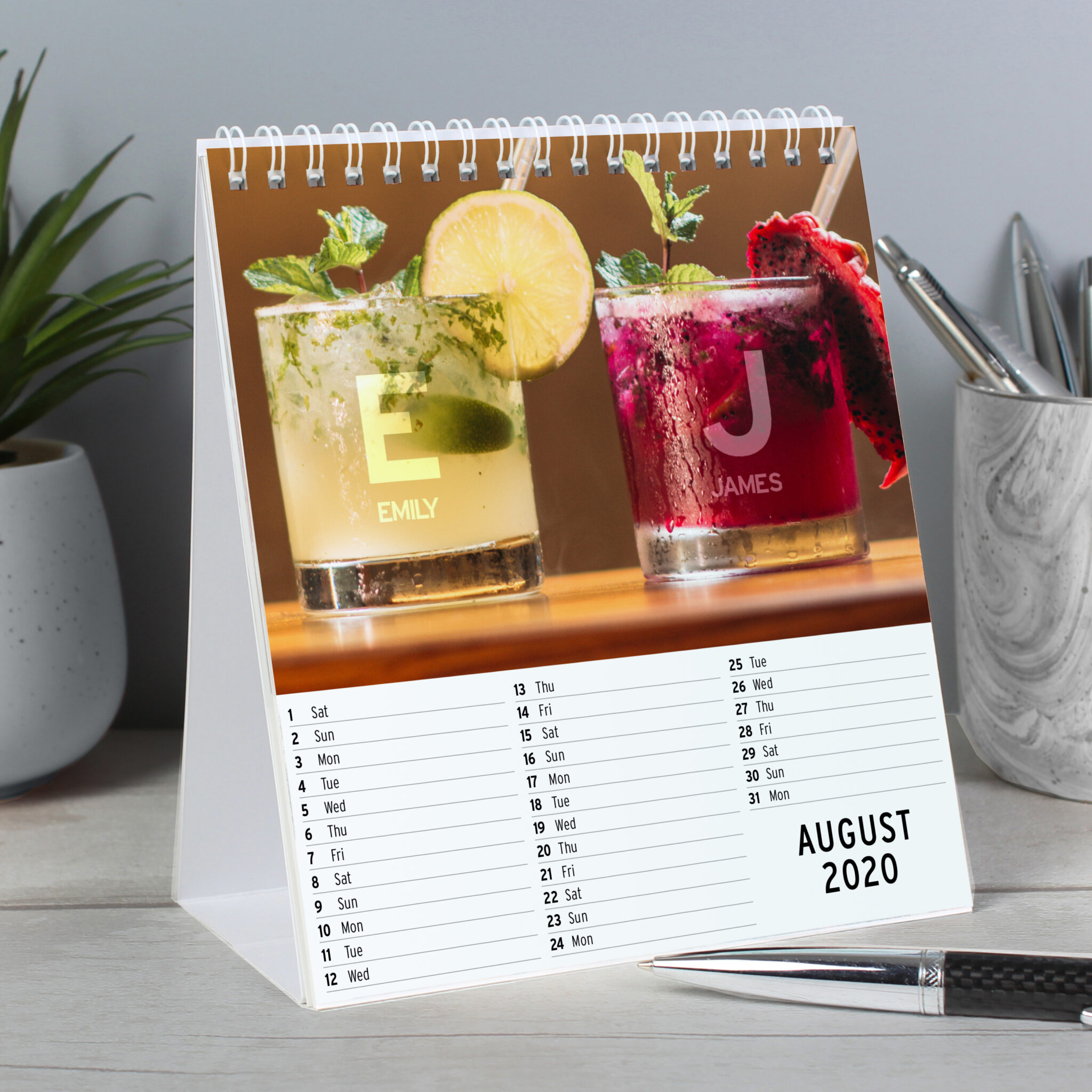 Personalised Couples Desk Calendar - Personalised Gifts For Every ...