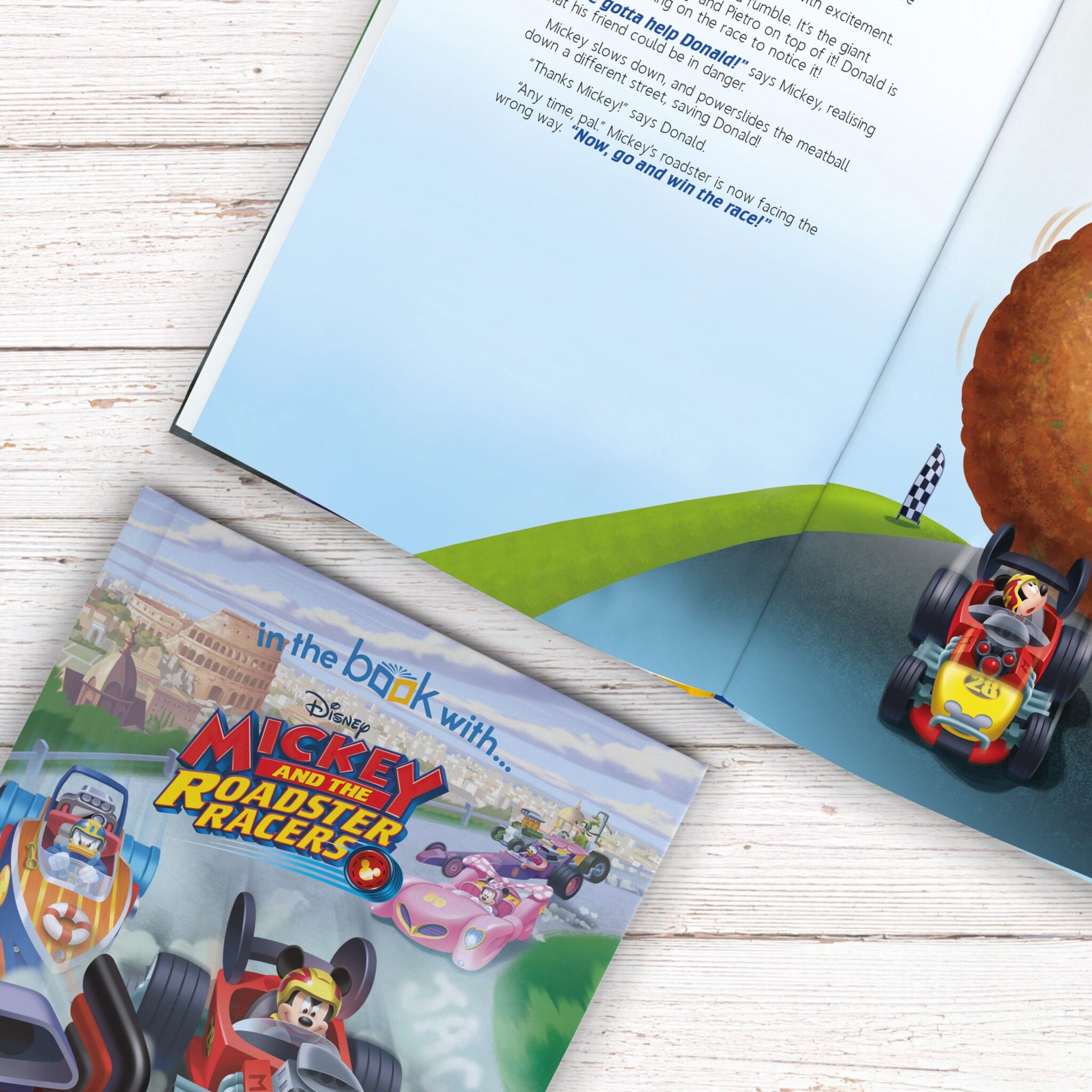 Personalised Disney Jr Mickey and the Roadster Racers Story Book ...