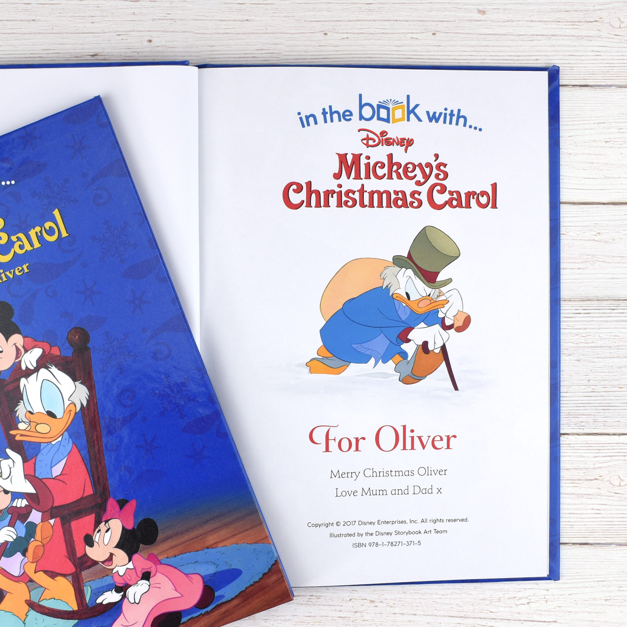 Personalised Disney Mickey's Christmas Carol Story Book - Personalised ...