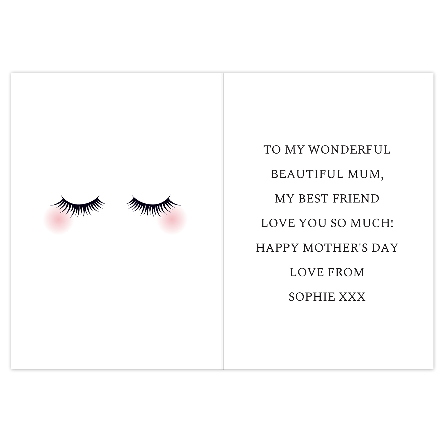 Personalised Eyelashes Card - Personalised Gifts For Every Occasion at ...