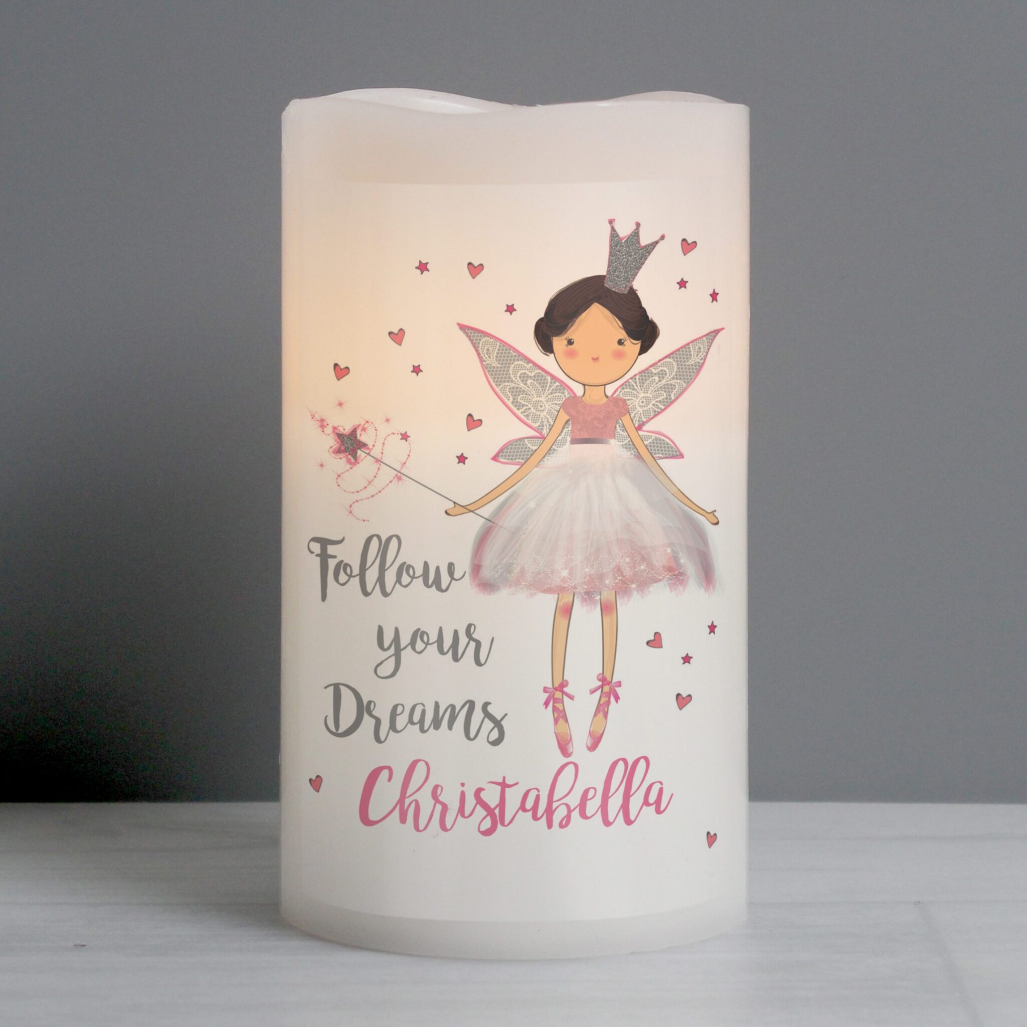 Personalised Fairy Princess Nightlight LED Candle - Personalised Gifts ...