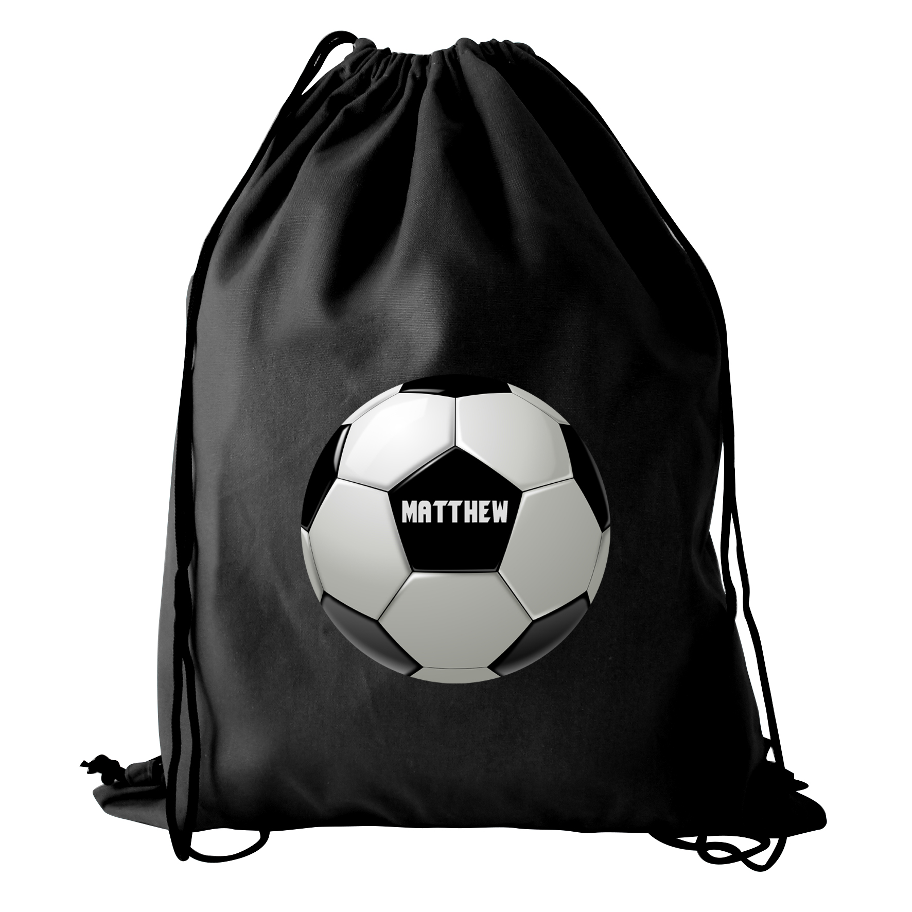 Personalised Football Black Swim & Kit Bag - Personalised Gifts For ...