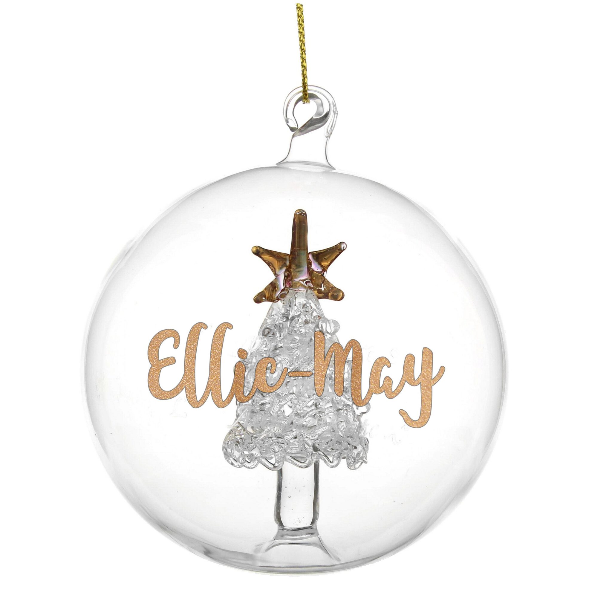 Personalised Glass Tree Bauble - Unique Gift Ideas For Someone Special ...