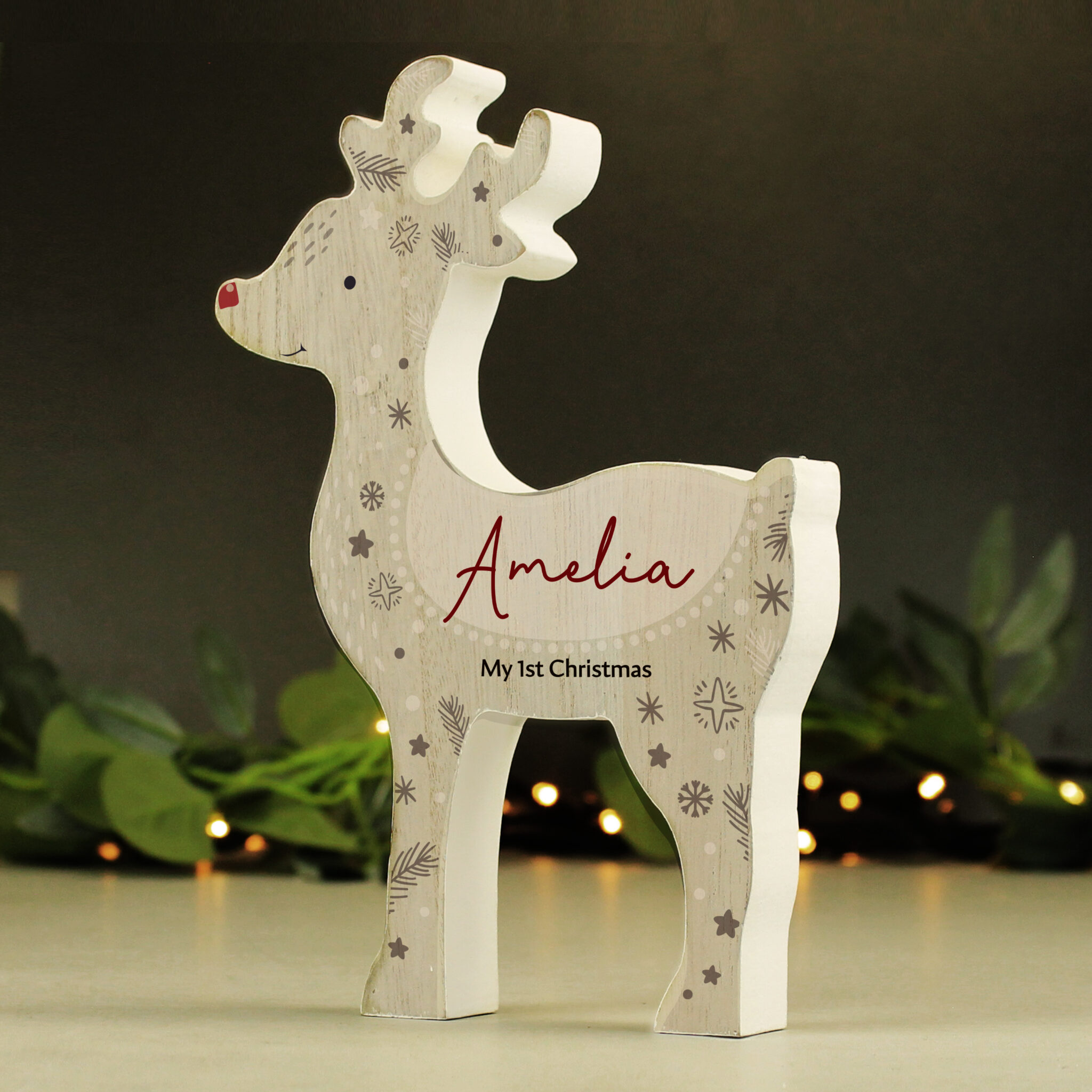Personalised Red Nosed Reindeer Ornament - Personalised Gifts For Every ...