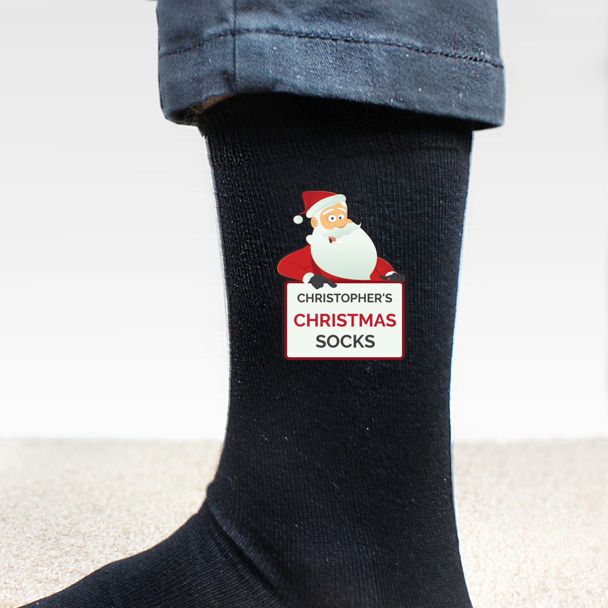 Personalised Santa Claus Christmas Socks - Personalised Gifts For Every ...