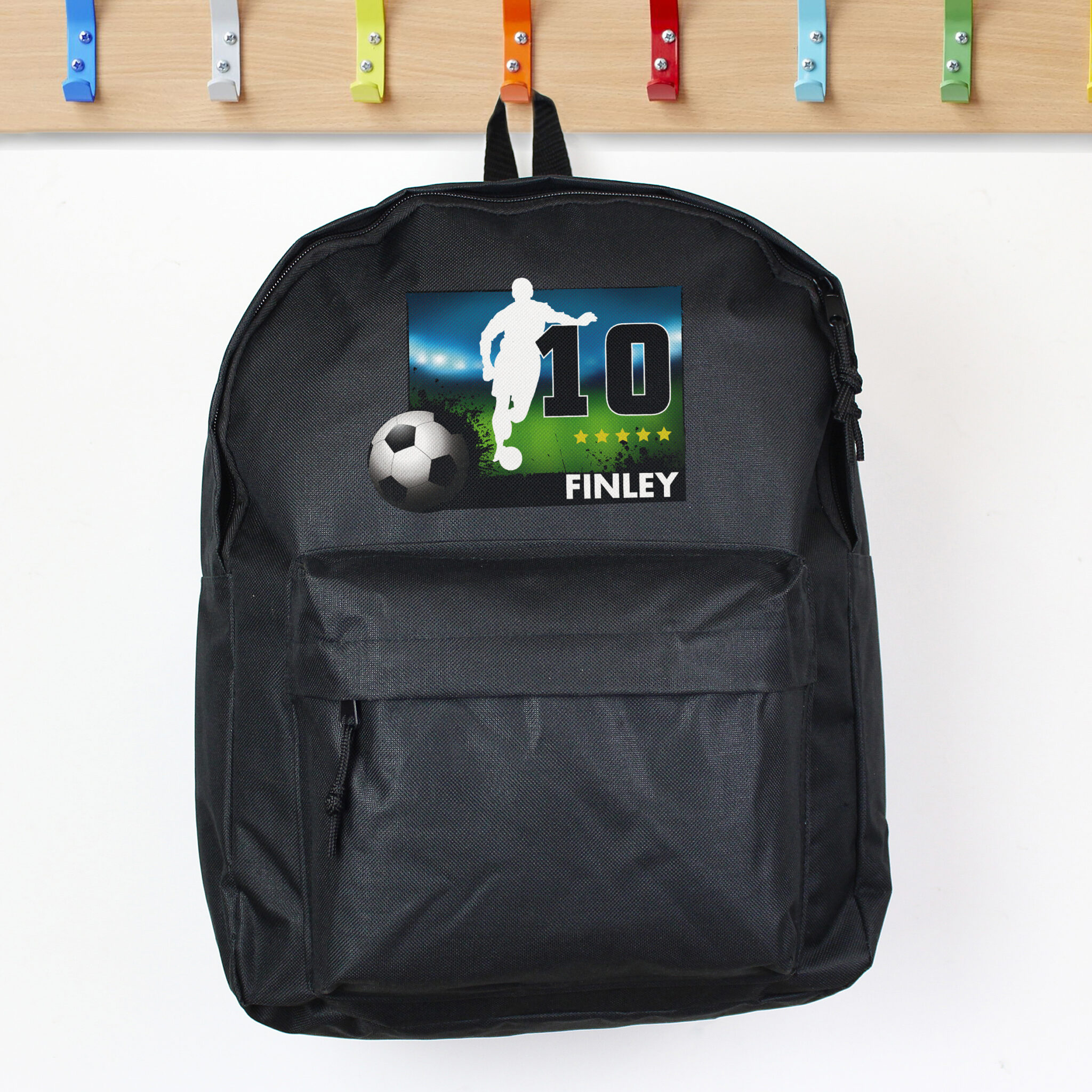 Personalised Team Player Black Backpack - Personalised Gifts For Every ...