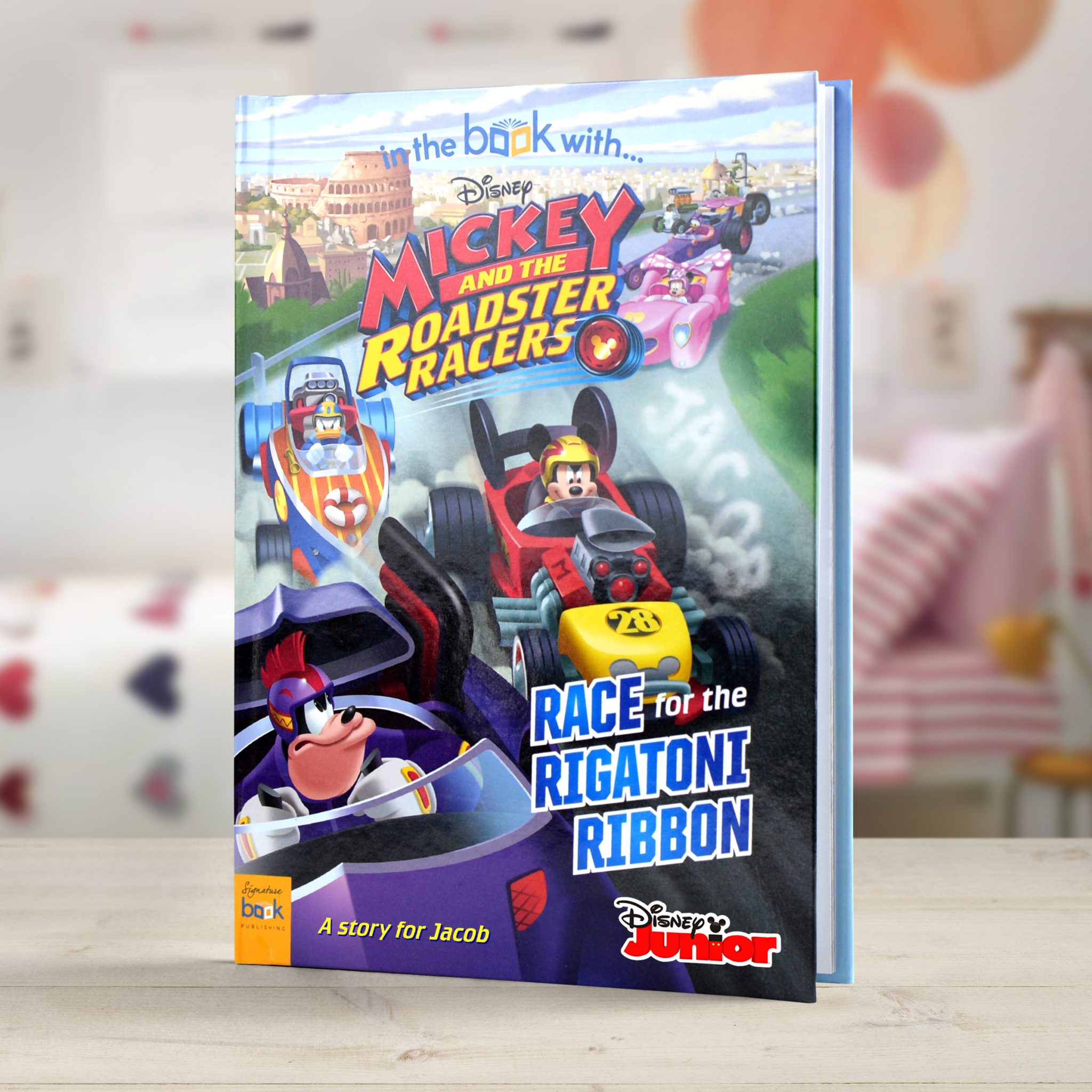 Personalised Disney Jr Mickey and the Roadster Racers Story Book ...