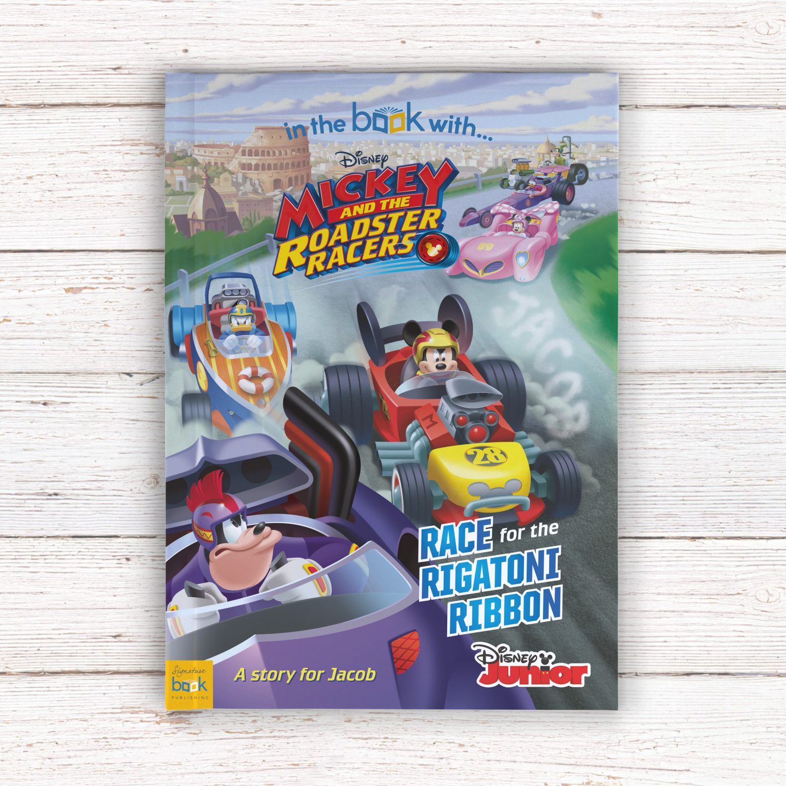 Personalised Disney Jr Mickey and the Roadster Racers Story Book ...
