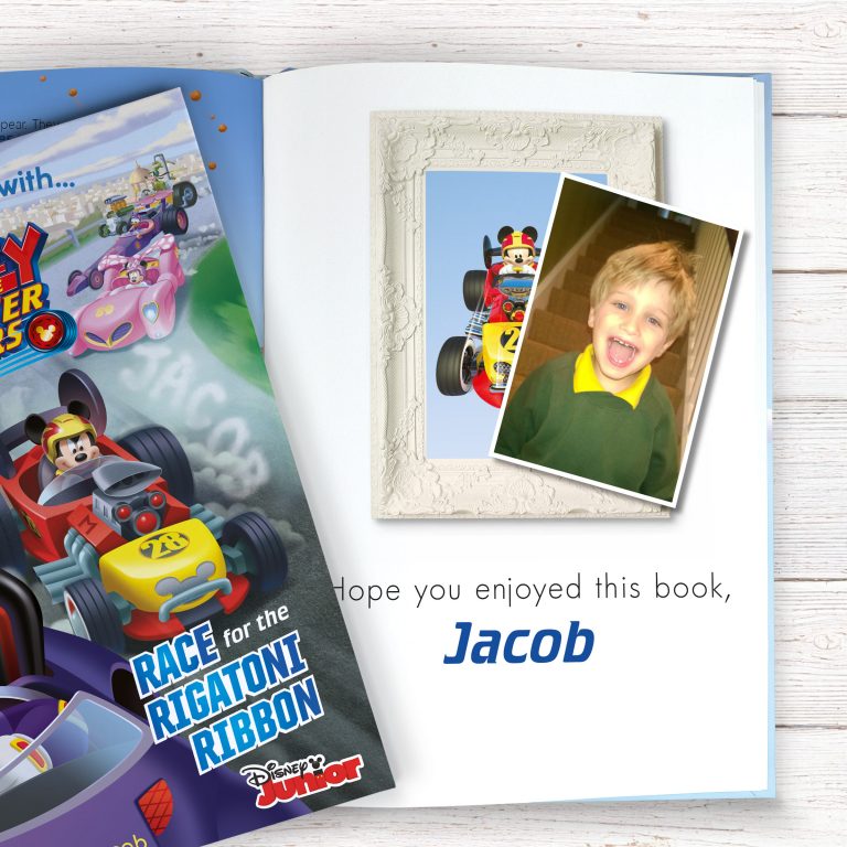 Personalised Disney Jr Mickey and the Roadster Racers Story Book ...
