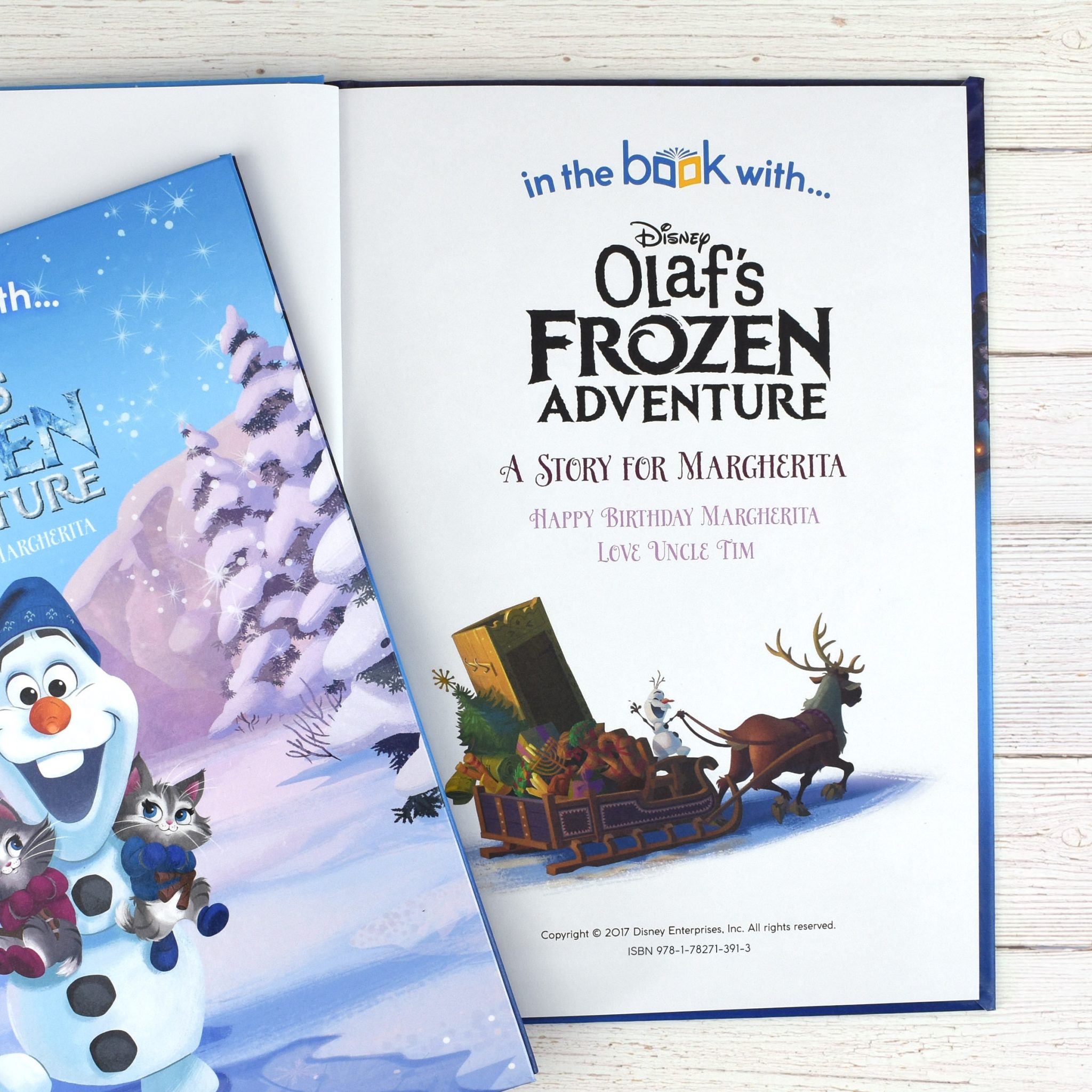 Personalised Disney Olaf's Frozen Adventure Story Book - Personalised ...