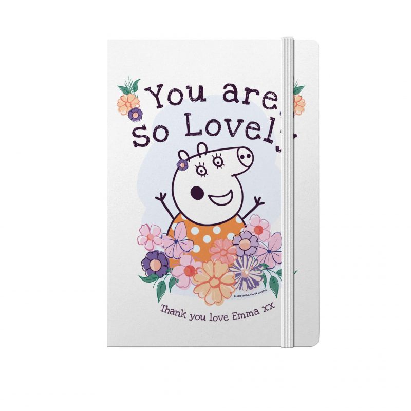 Peppa Pig™ Mummy Pig Floral Notebook - Personalised Gifts For Every ...