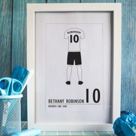Football Kit Print A4 Framed Print