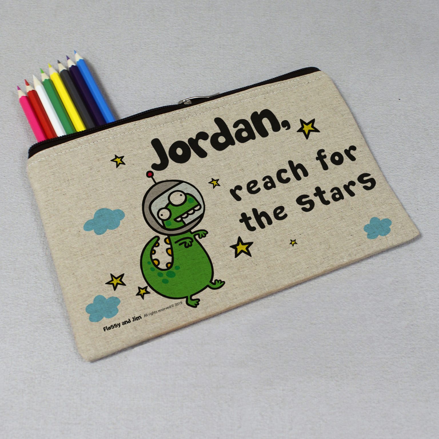 Cosmic Dinosaur Pencil Case - Personalised Gifts For Every Occasion at ...