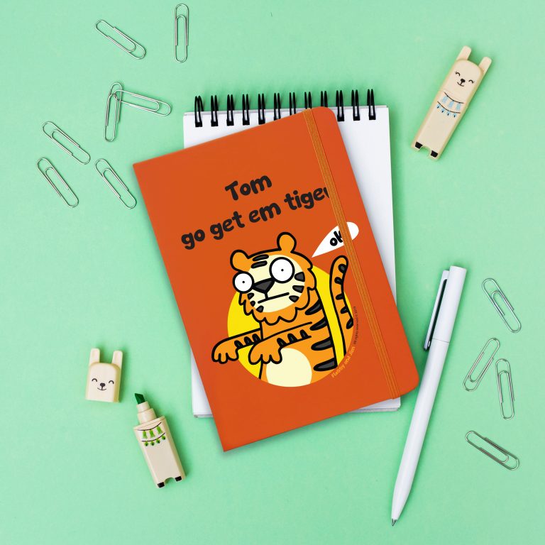 Go Get Em Orange Notebook - Personalised Gifts For Every Occasion at I ...