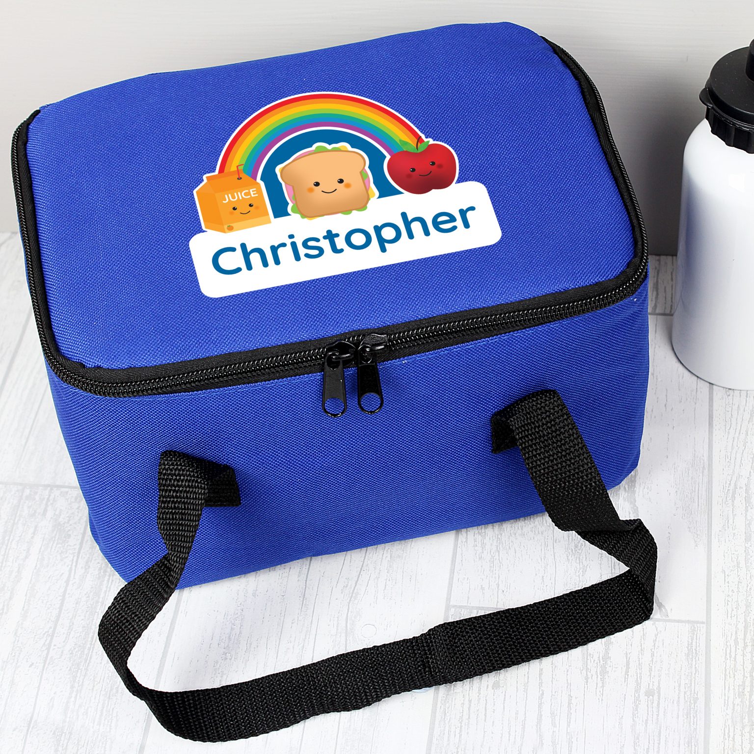 Personalised Healthy Eating Blue Lunch Bag - Personalised Gifts For ...