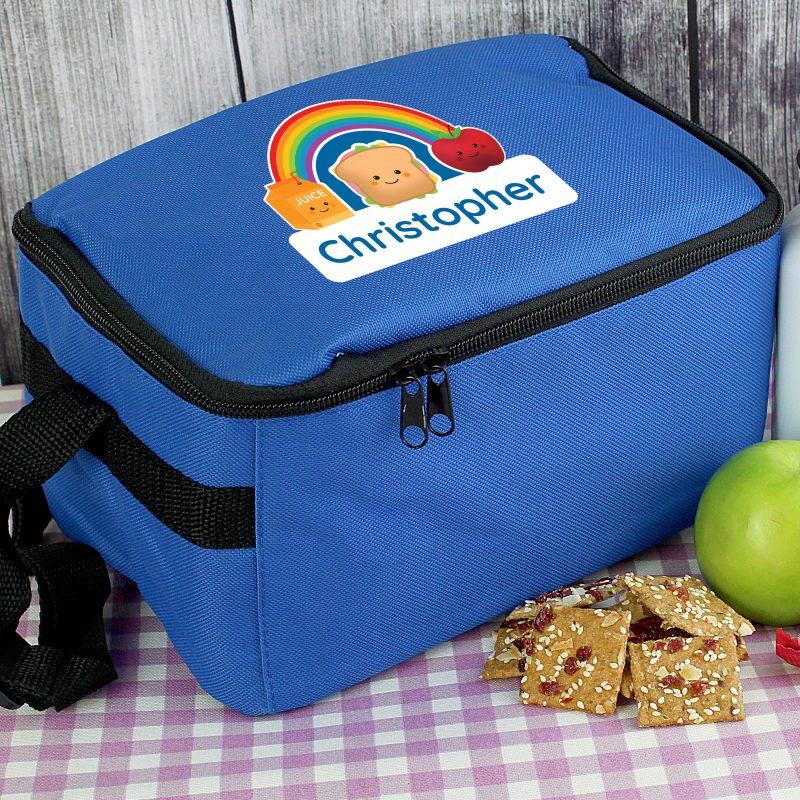Personalised Healthy Eating Blue Lunch Bag - Personalised Gifts For ...
