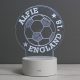 Personalised Football LED Colour Changing Desk Night Light ...