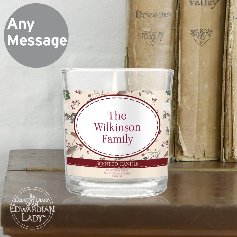 Personalised Country Diary Midwinter Scented Jar Candle - Personalised ...