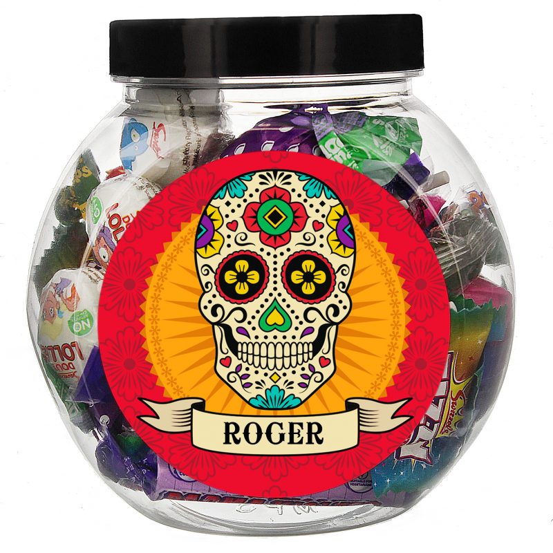 Personalised Sugar Skull Sweet Jar - Personalised Gifts For Every ...
