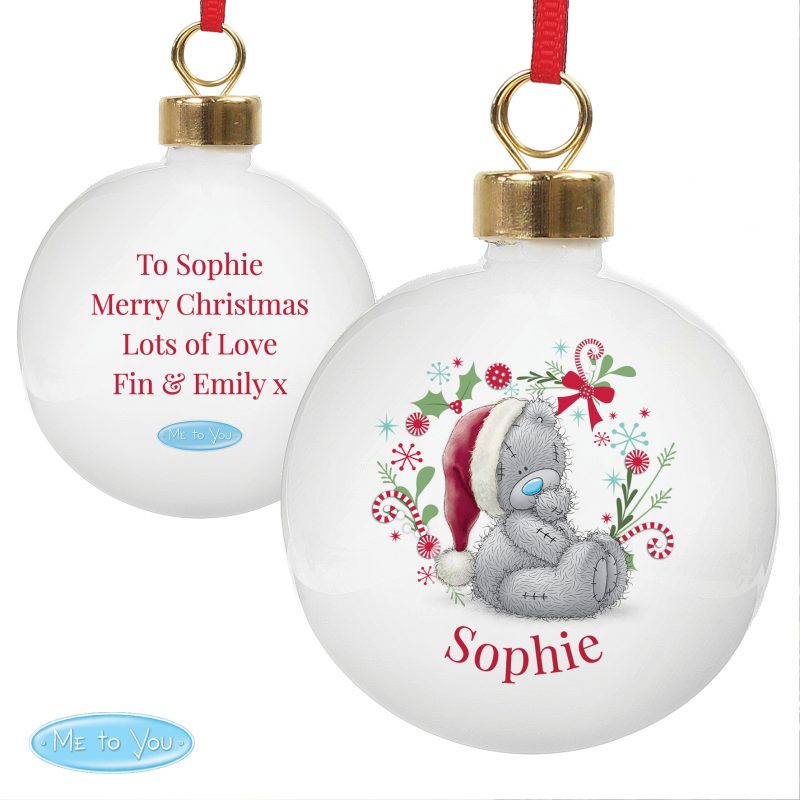 Personalised Me To You Christmas Bauble - Personalised Gifts For Every ...