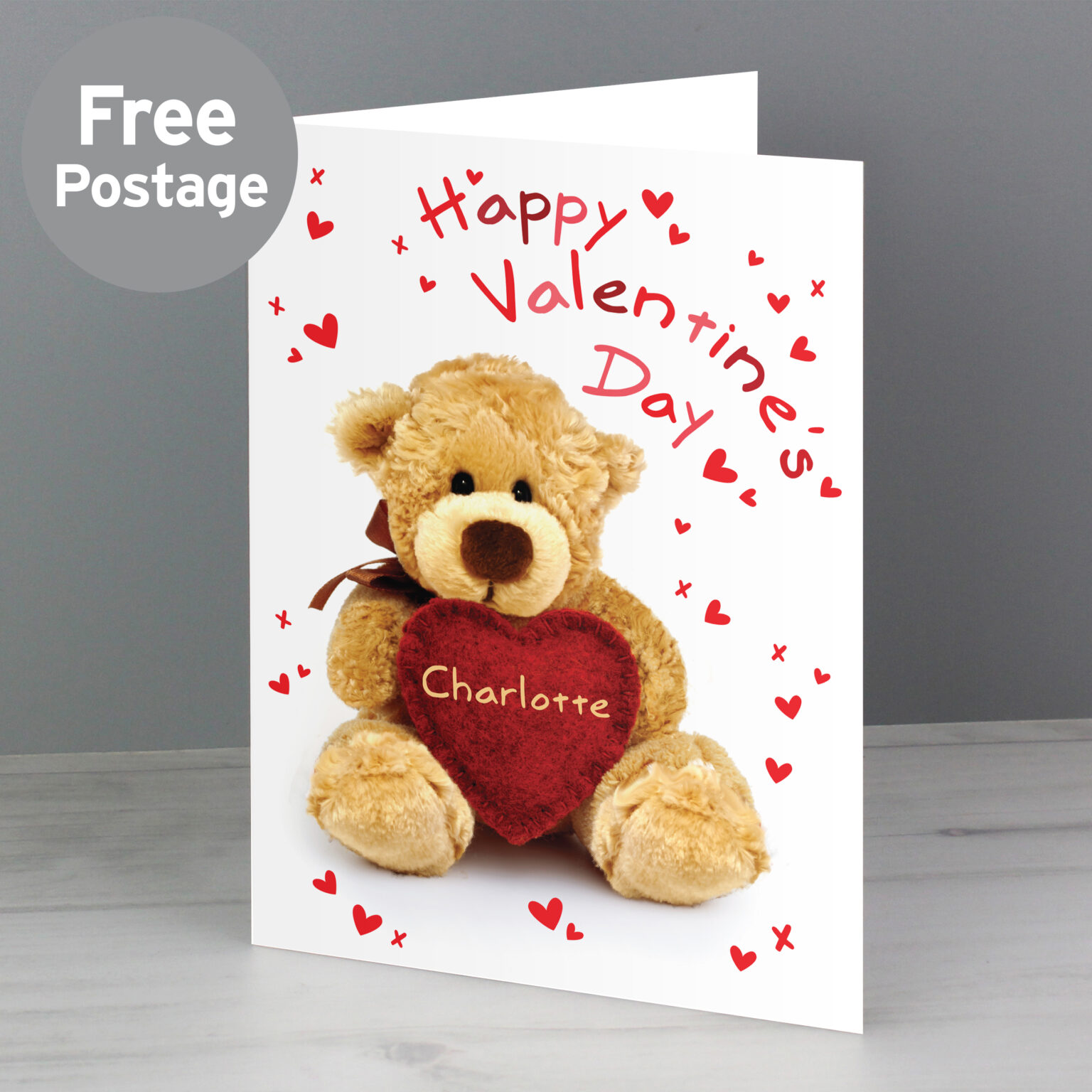 Personalised Teddy Heart Card - Personalised Gifts For Every Occasion ...