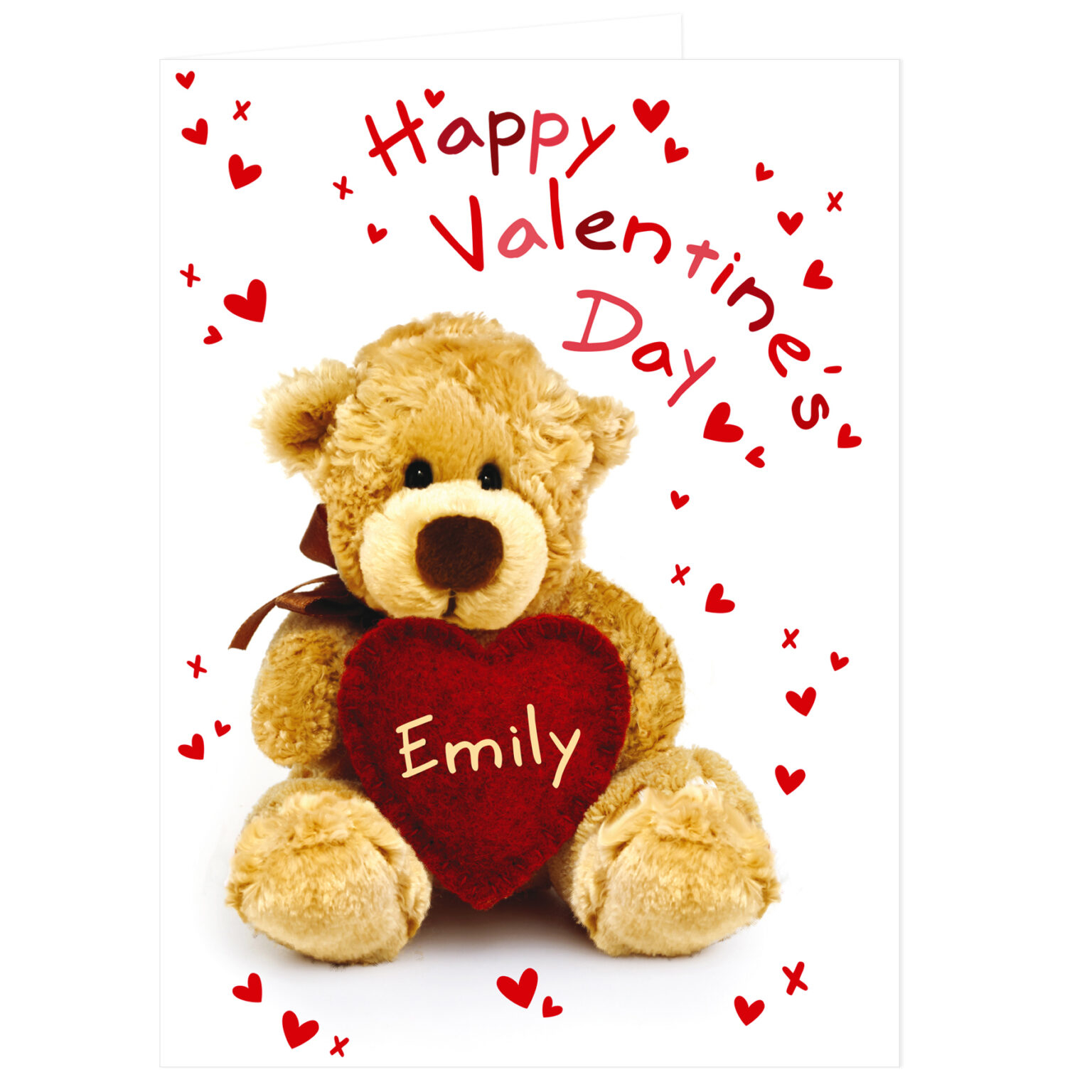 Personalised Teddy Heart Card - Personalised Gifts For Every Occasion ...