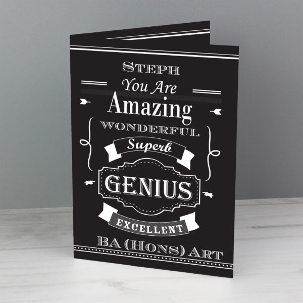 Personalised Vintage Typography Card - Unique Gift Ideas For Someone ...