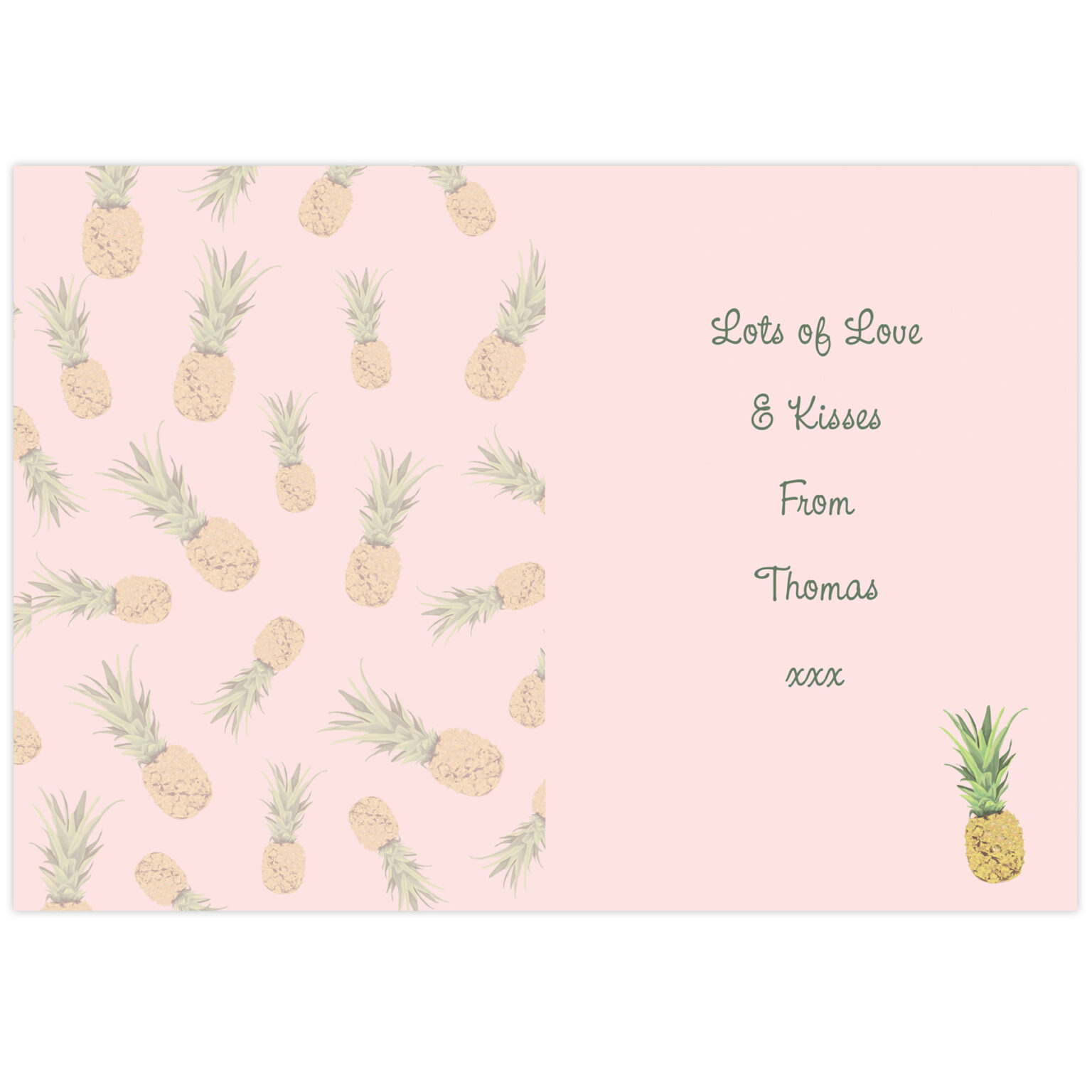 Personalised Pineapple Card - Personalised Gifts For Every Occasion at ...