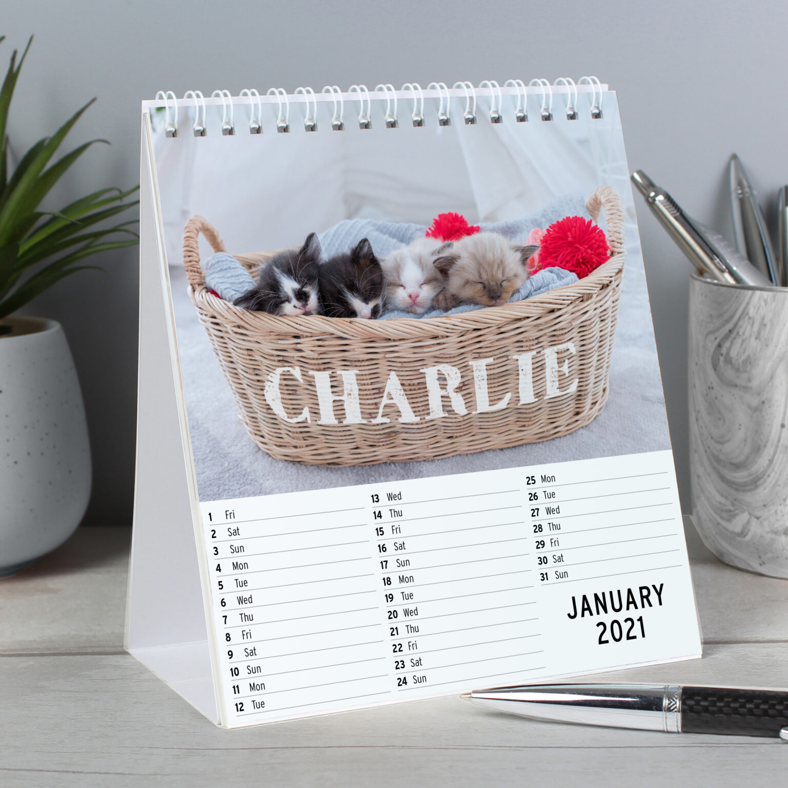 Personalised Cats and Kittens Desk Calendar - Personalised Gifts For ...