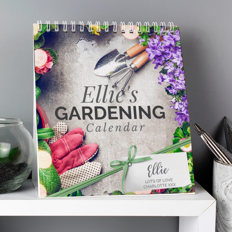 Personalised Gardening Desk Calendar - Personalised Gifts For Every ...