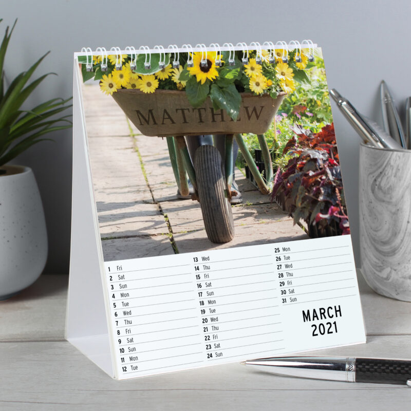 Personalised Gardening Desk Calendar - Personalised Gifts For Every ...