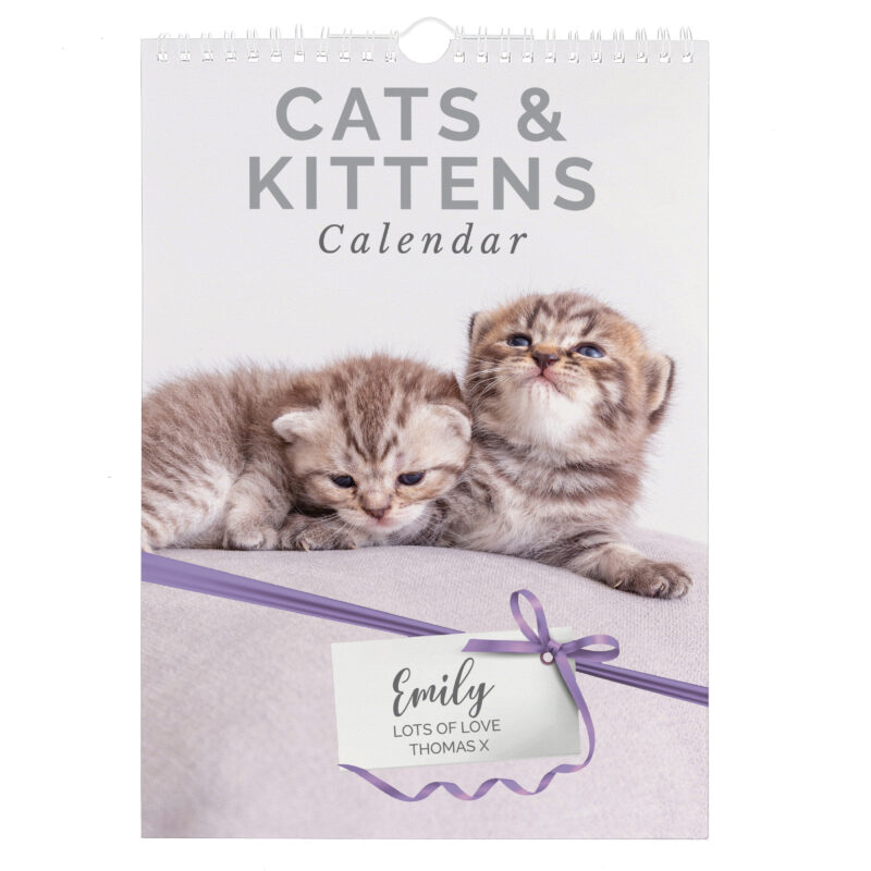 Personalised A4 Cats & Kittens Calendar - Personalised Gifts For Every ...