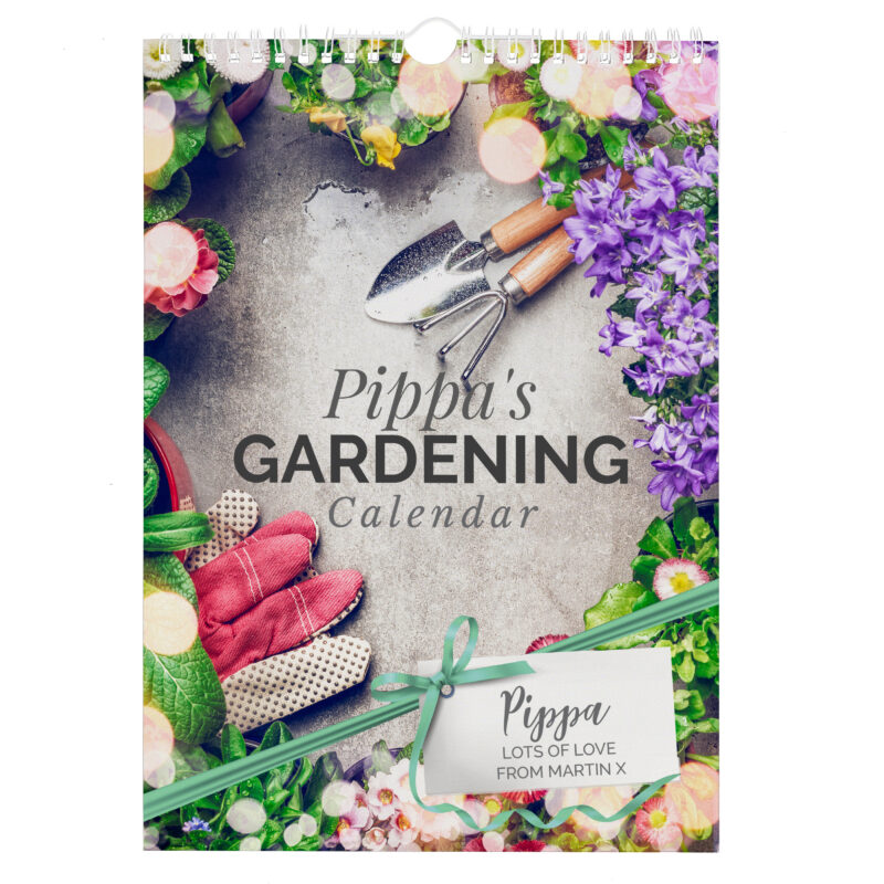 Personalised A4 Gardening Calendar - Personalised Gifts For Every ...