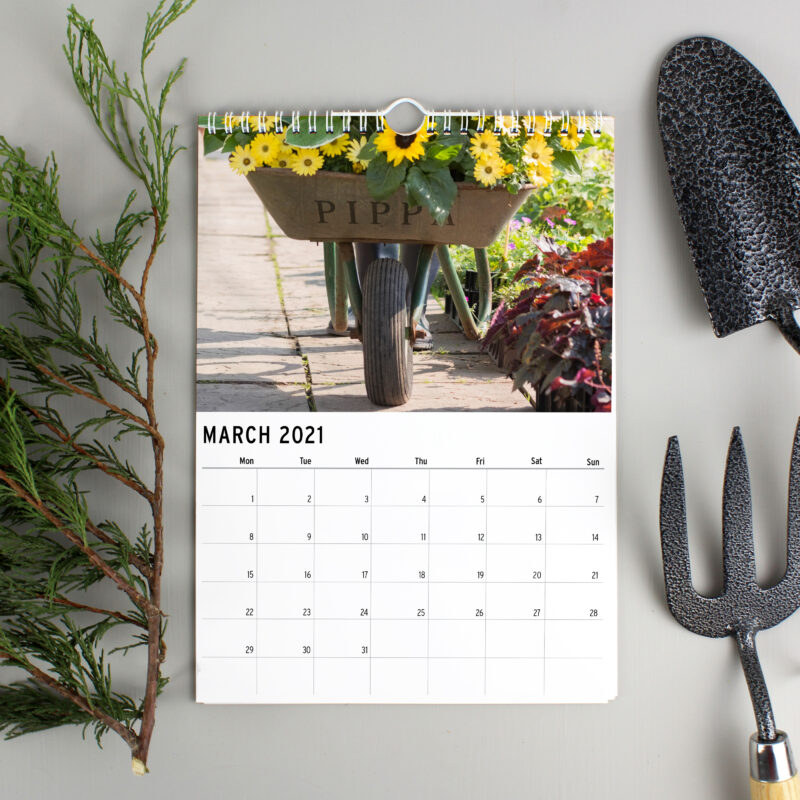 Personalised A4 Gardening Calendar - Personalised Gifts For Every ...