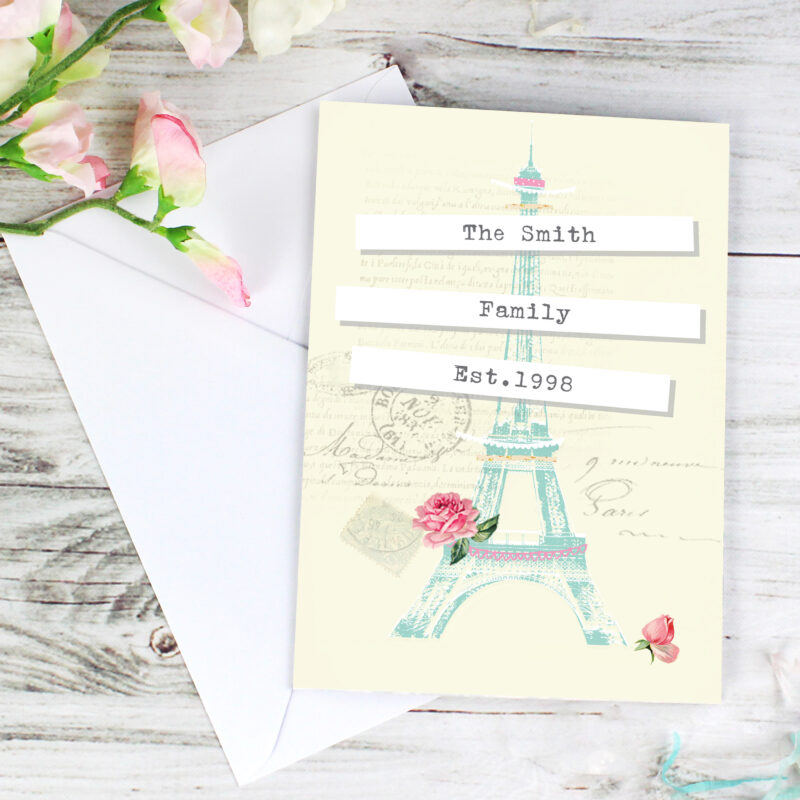 Personalised Vintage Pastel Travel Card - Personalised Gifts For Every ...