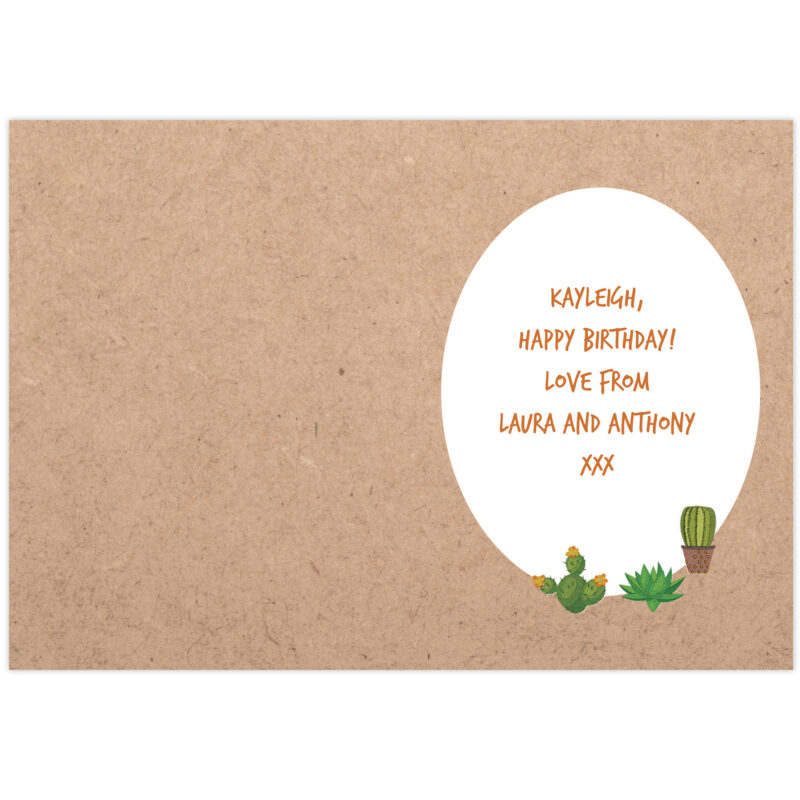 Personalised Cactus Card - Personalised Gifts For Every Occasion at I ...