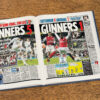 Personalised Spurs v Arsenal Newspaper History Book - IWTBAG