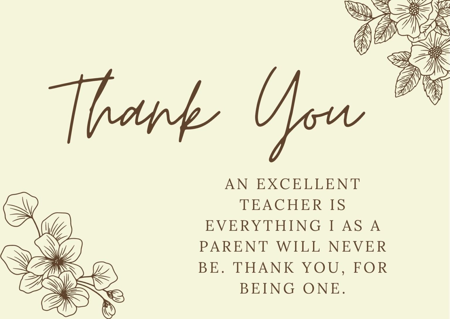 Thank You Messages for Teachers from Parents To Use in a Card
