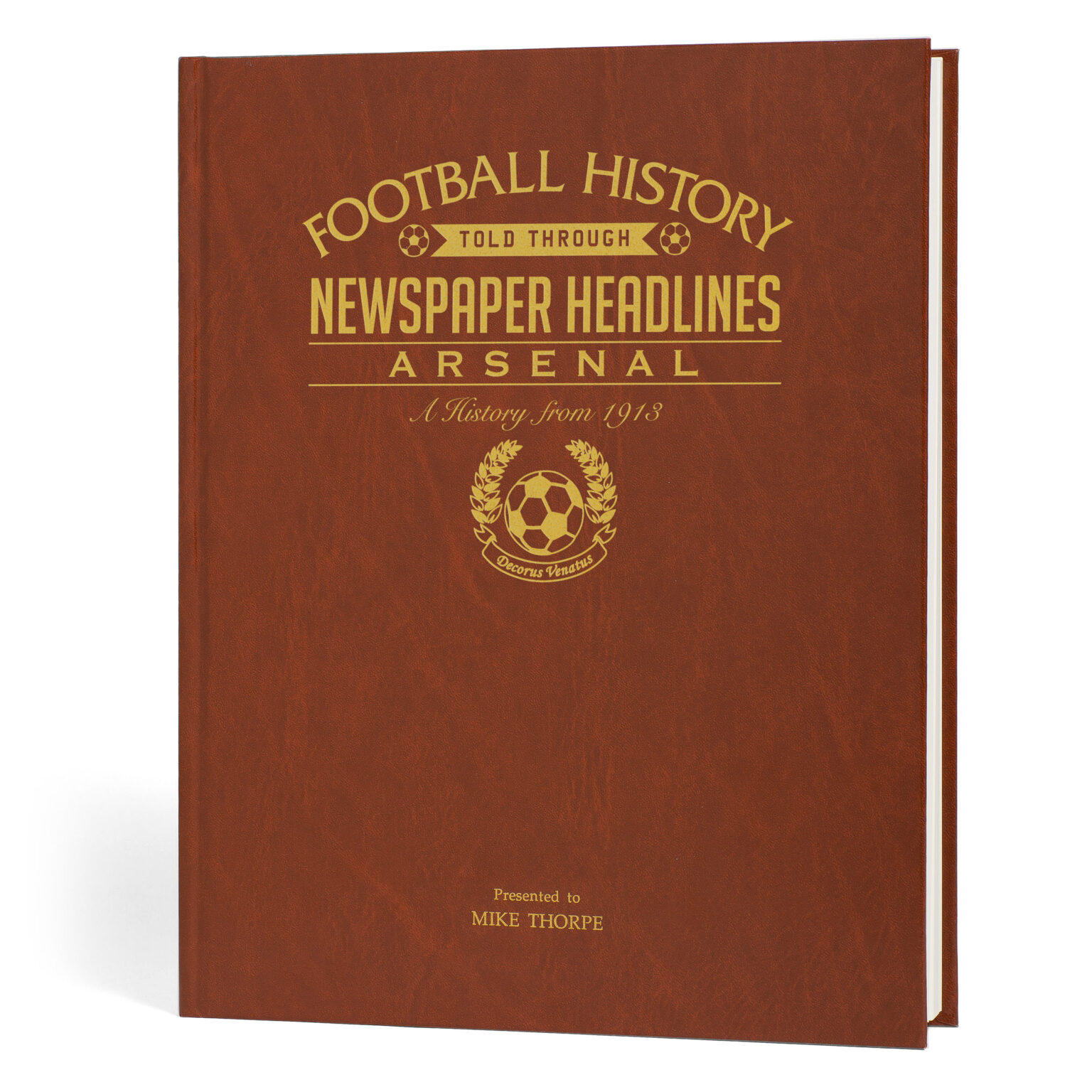 Personalised Arsenal Newspaper Book - I Want To Buy A Gift
