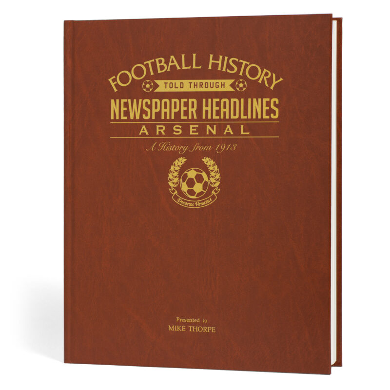 Personalised Arsenal Newspaper Book - I Want To Buy A Gift