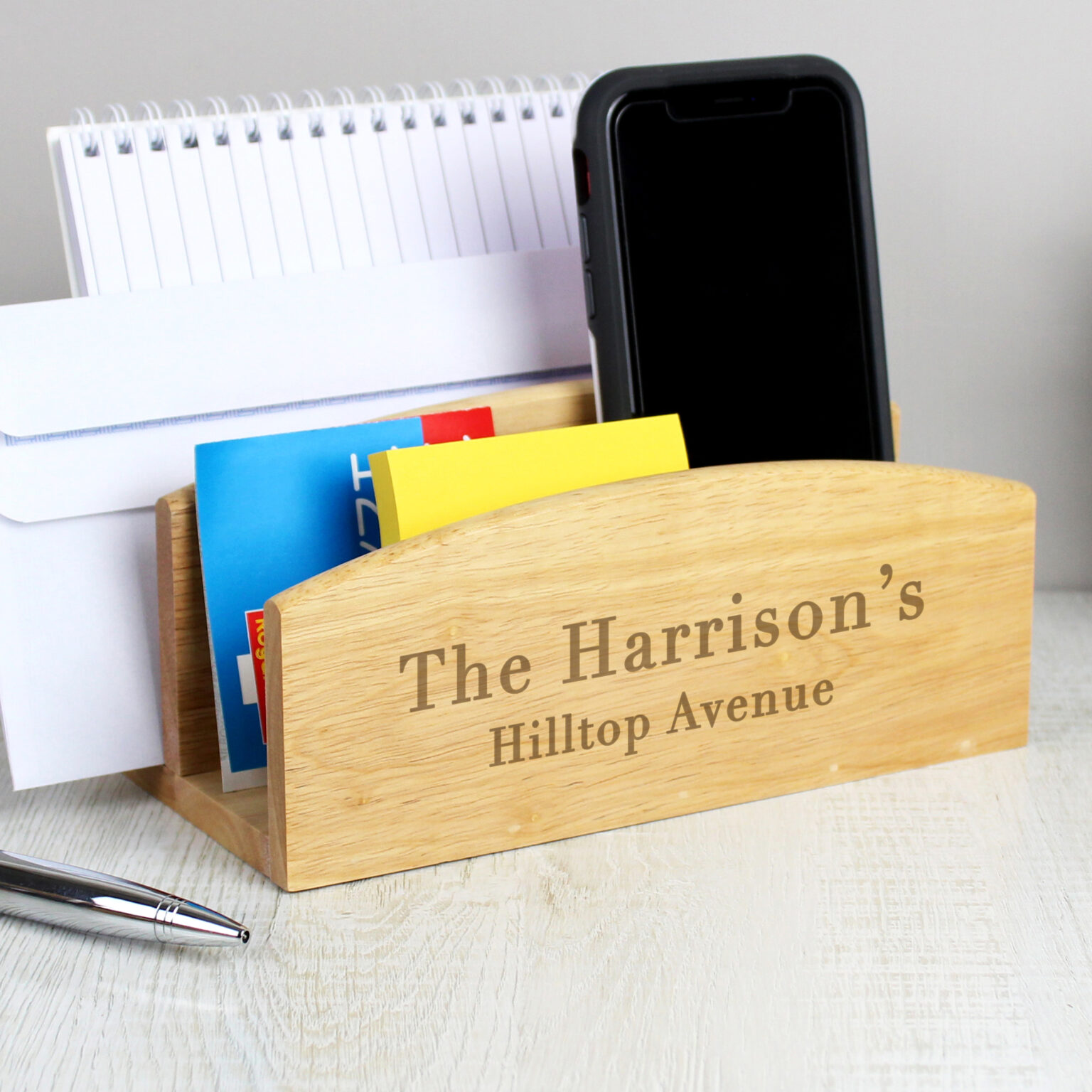 Personalised Free Text Wooden Letter Rack - Personalised Gifts For ...