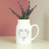 Personalised Floral Heart Flower Jug - Personalised Gifts For Every ...
