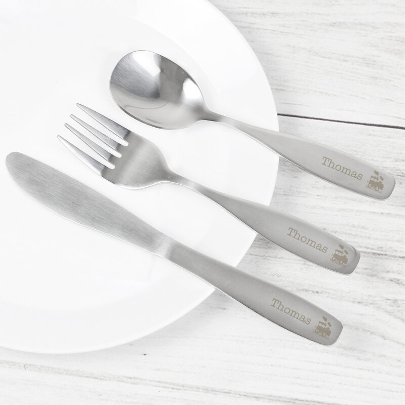 Personalised 3 Piece Train Cutlery Set - Personalised Gifts For Every ...