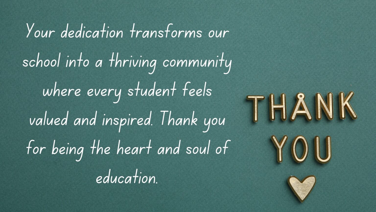 Thank You Messages From The Headteacher To Staff